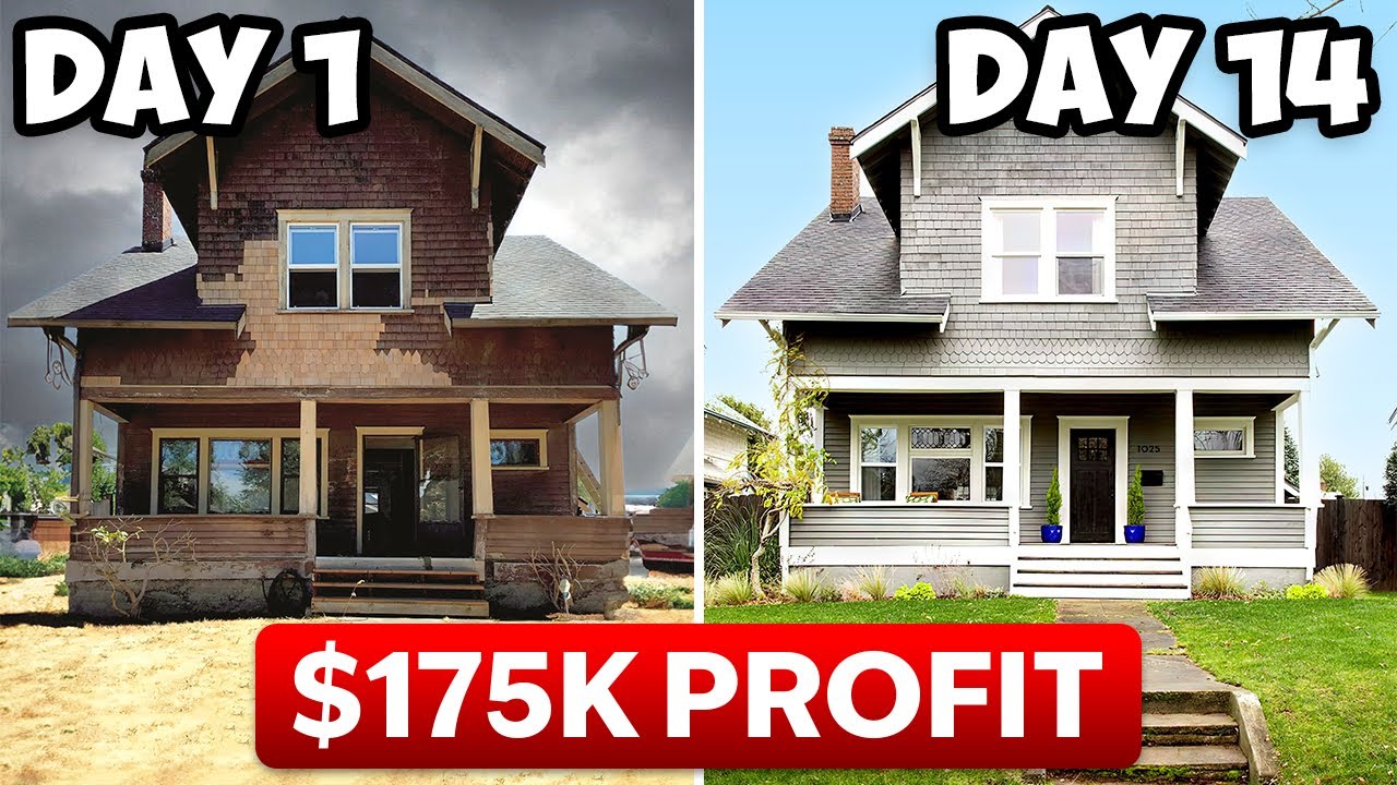 Flipping a House for $175k Profit in 14 Days (from $0) - YouTube