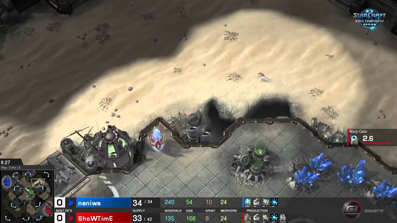StarCraft 2 ShoWTimE Protoss vs naniwa Protoss WCS Season 3 Challenger ...