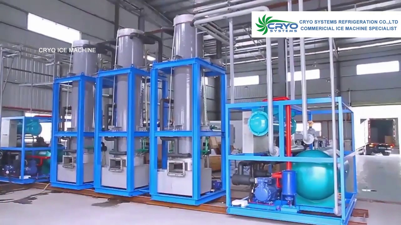 CRYO 20Tons Tube ice machine from china - YouTube