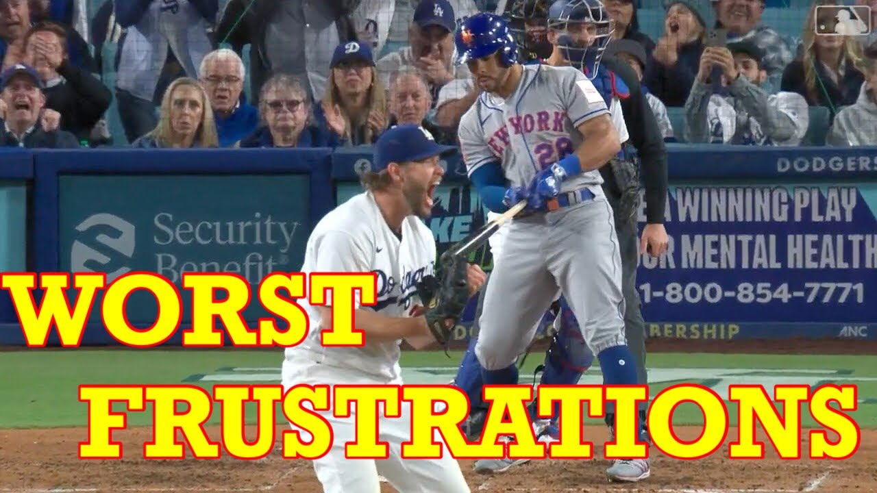 MLB | Horrible Frustrations in the MLB Players - YouTube