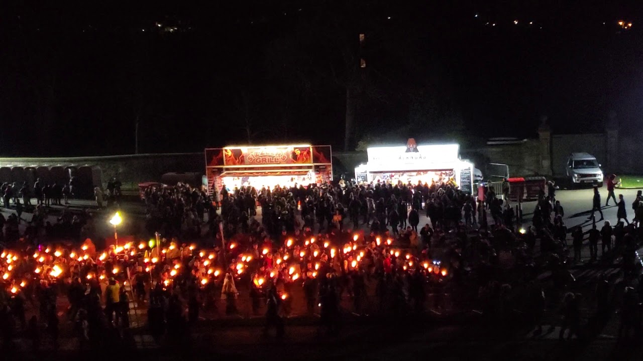 Hogmany Torchlight Procession Parade Edinburgh Scotland UK December ...