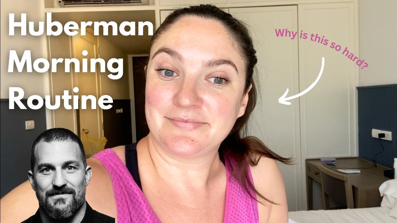 Trying the famous ANDREW HUBERMAN MORNING ROUTINE for a week! - YouTube