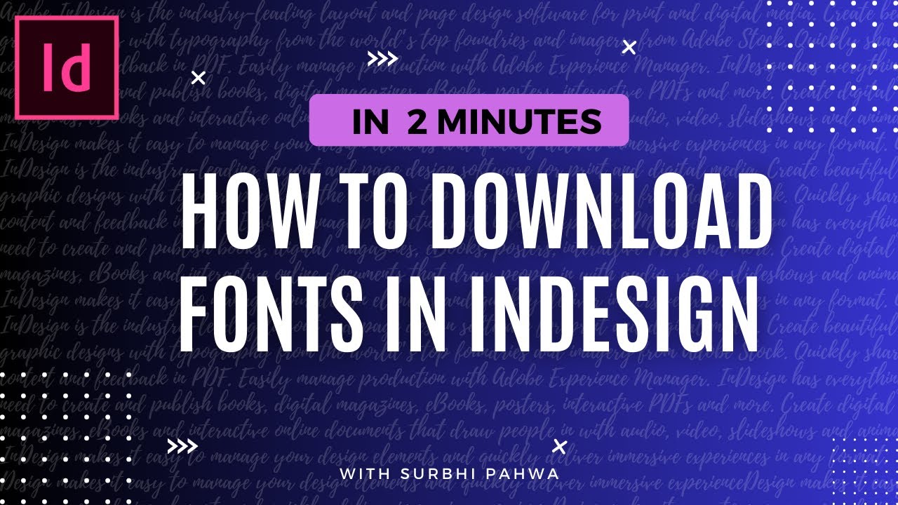 Easy Tutorial: Adding Font Styles to Adobe InDesign - YouTube