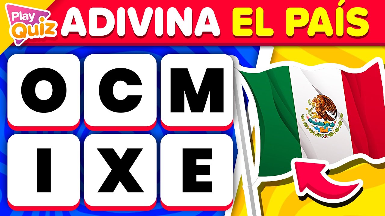 Adivina el País Ordenando las Letras 😵‍💫🌎👁️ | Play Quiz de Países ...