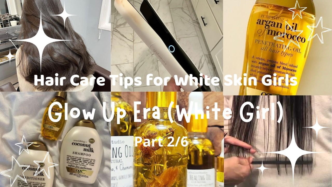 Hair Care Tips for White Skin Girls - YouTube
