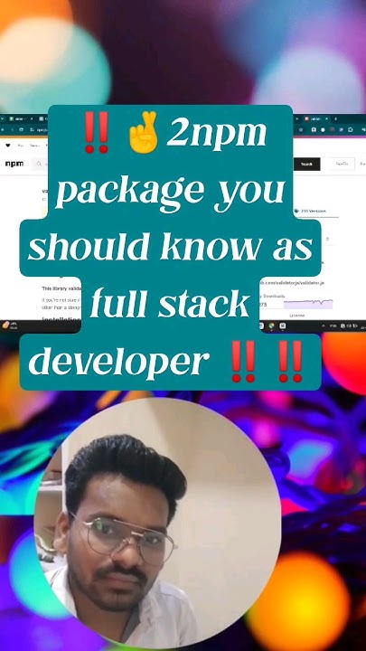 🤞👉2 npm package you should know as developer #npm #package #fullstack #shorts #viral #feed # ...