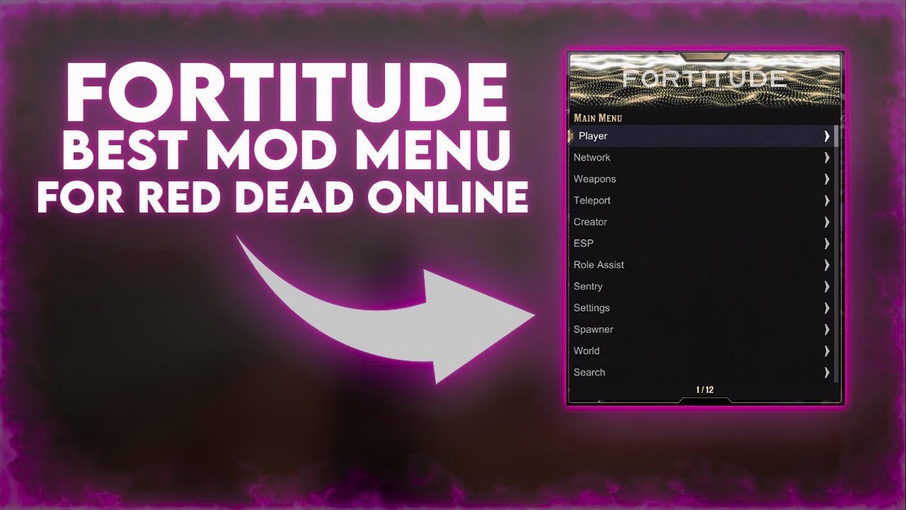*NEW* RDR 2 Online: Fortitude Mod Menu | 100% FREE | Many Functions ...