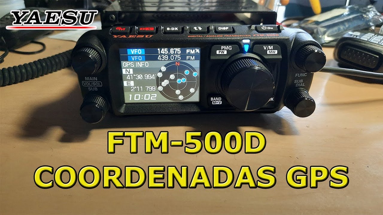 91.Yaesu FTM-500 coordenadas GPS. - YouTube