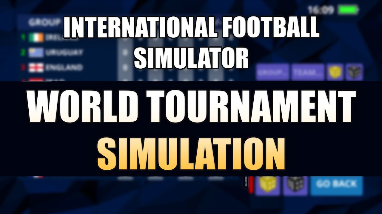 International Football Simulator | World Tournament Simulation - YouTube