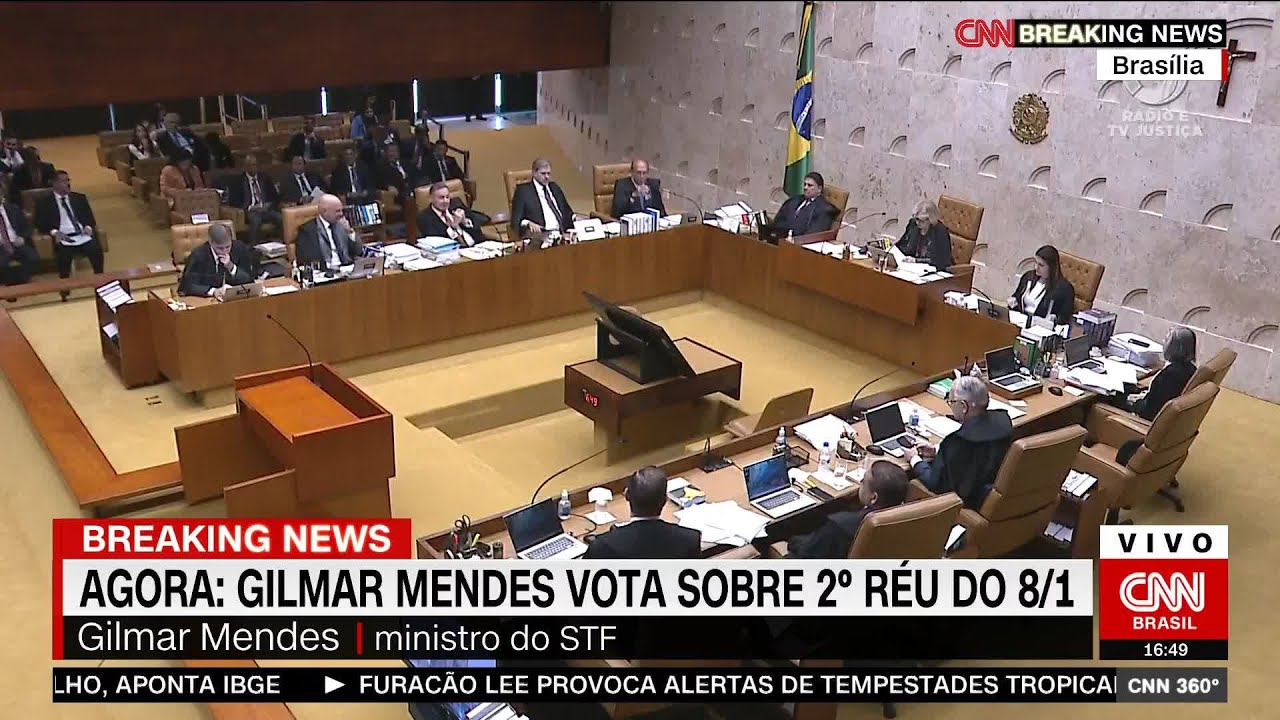 Stf Forma Maioria Para Condenar 2° Réu Do 8 1 Por Cinco Crimes Cnn