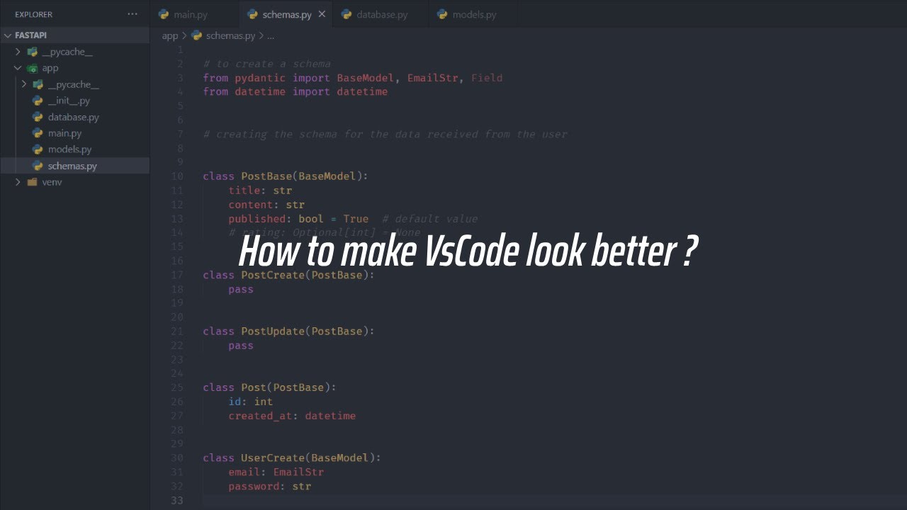 How to make Visual Studio Code look better ? 😍 - YouTube