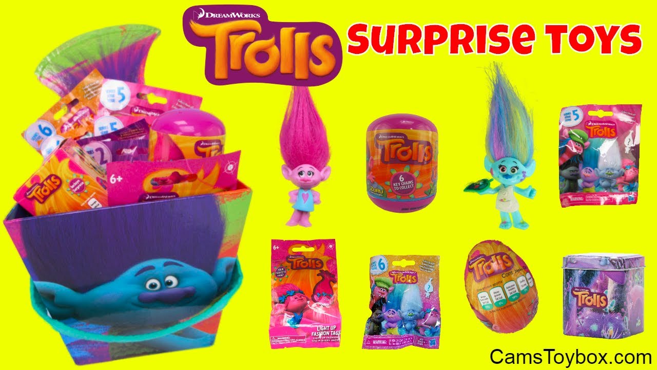 Dreamworks Trolls Surprise Toys Blind Bags Series 6 & 5 Tin Capsule ...