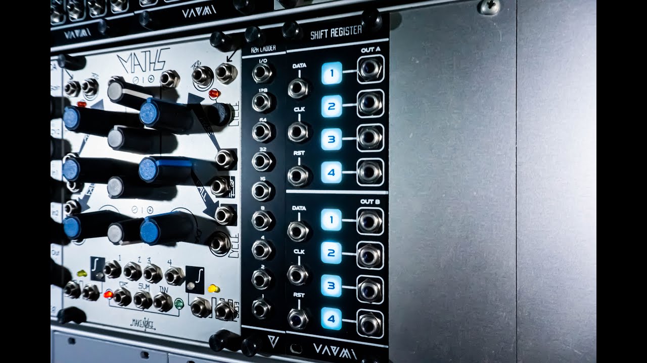 Shift Register & R2R Ladder as a Sequencer (without sequencer) : Vaemi ...