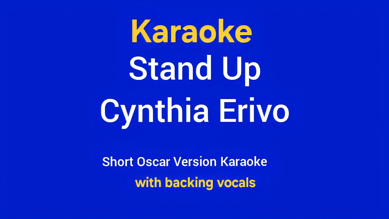 Stand up karaoke with lyrics and backing vocals | Short Oscar Version ...
