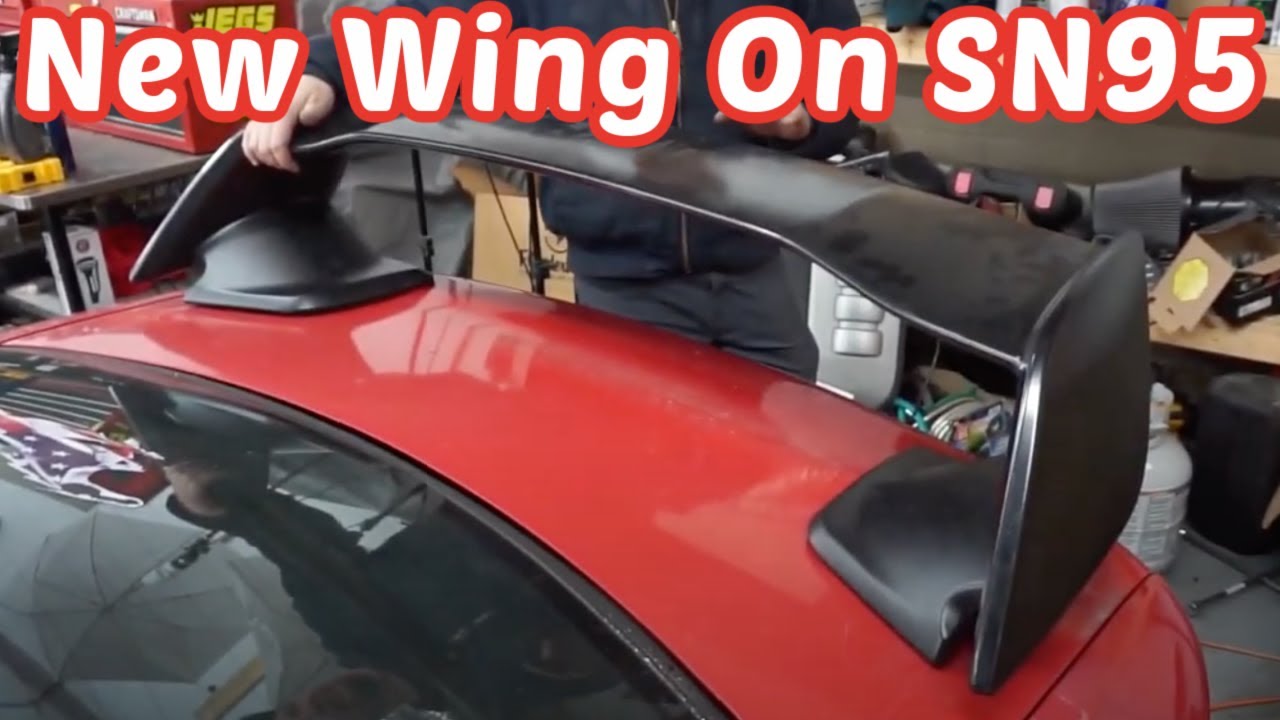 SN95 Mustang Gets a New Wing - YouTube