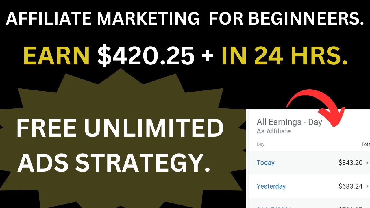 Earn $420+ Per Day With Free Affiliate Marketing Using Unlimited Free ...