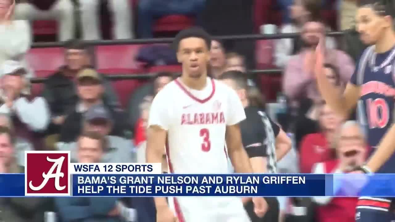 Griffen, Nelson contribute in Alabama win over Auburn - YouTube
