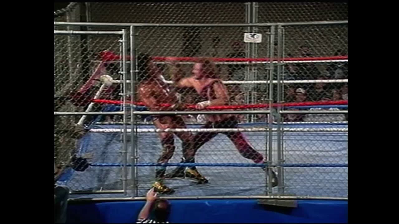 Terry Funk beats Superfly Jimmy Snuka for the ECW TV Championship in a ...