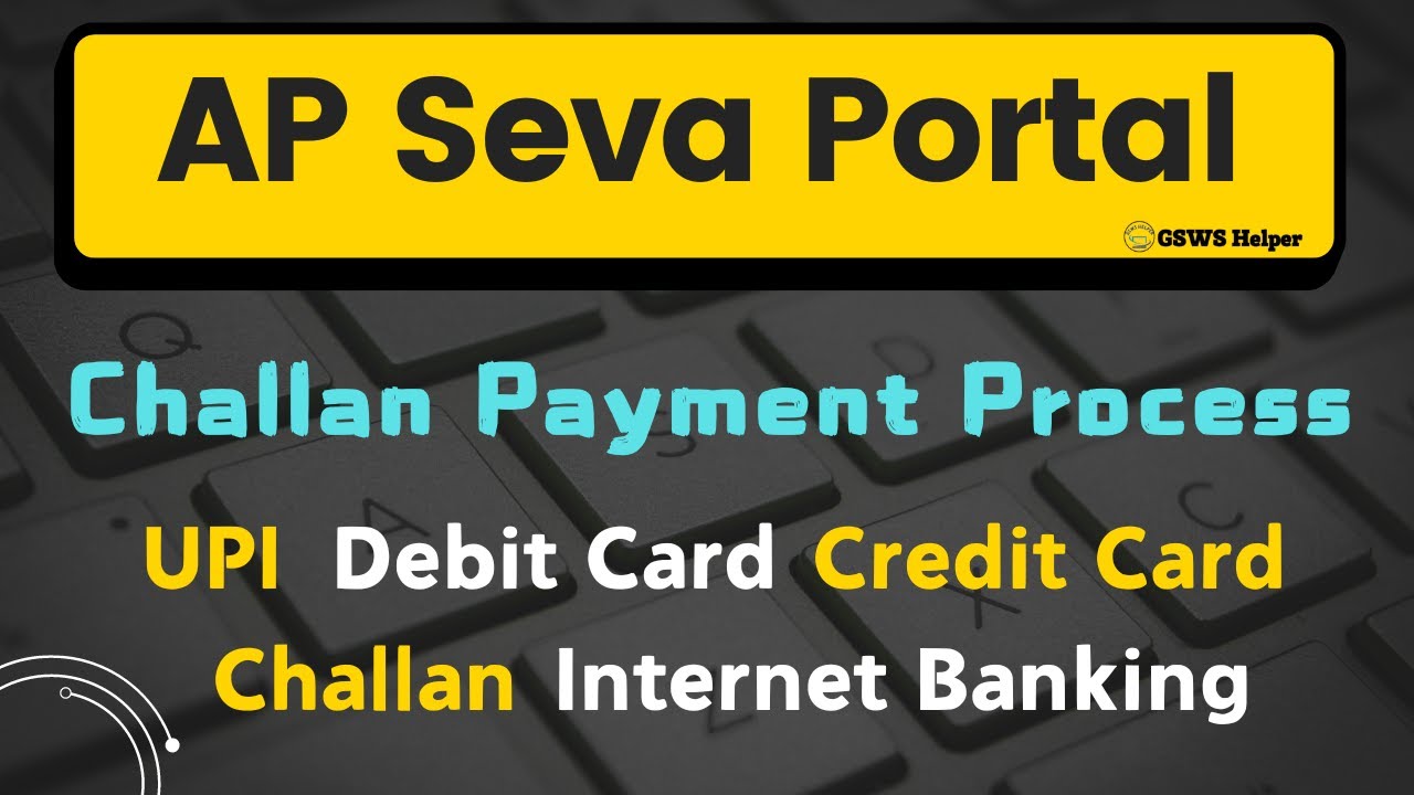 AP Seva Portal Service Amount Payment Process | Gram Ward Sachivalayam ...