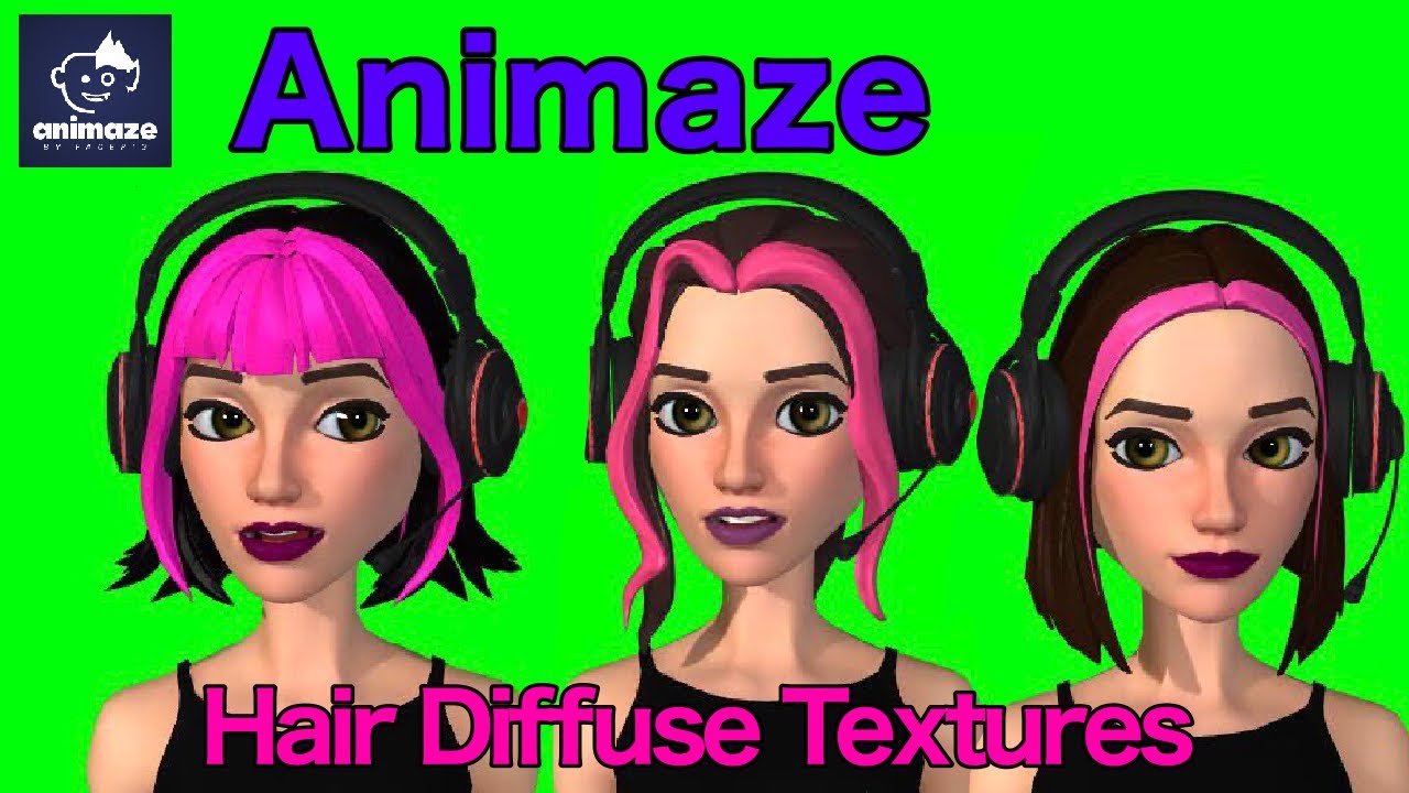 Animaze Tutorial:How to Change Hair Diffuse Textures - YouTube