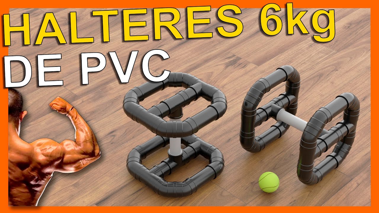 Halter de PVC de 1 a 6 kg - Faça Você mesmo. Treine em casa e cuide da ...