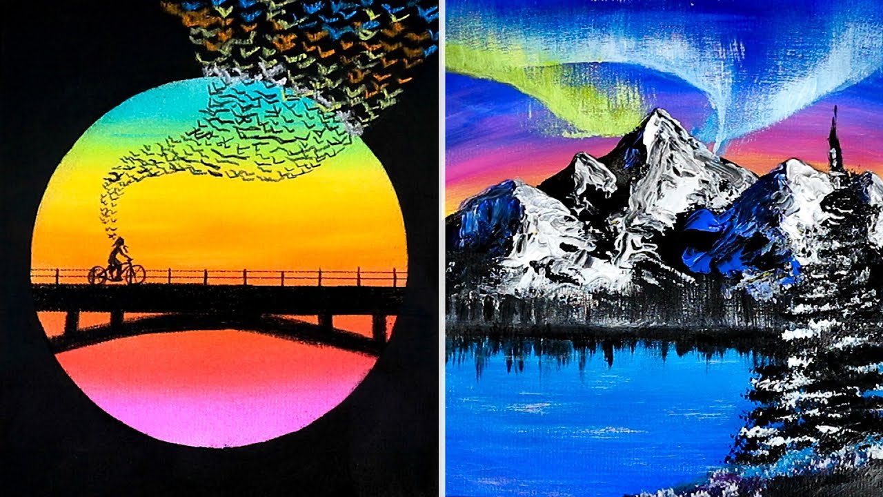 10 Fun Drawing Tricks For Beginners || Tutorial Drawing - YouTube