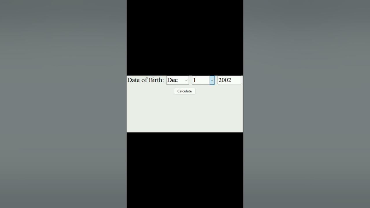 Age Calculator Shorts Codingwithease Programming Coding Python Animation Java Codinglife 