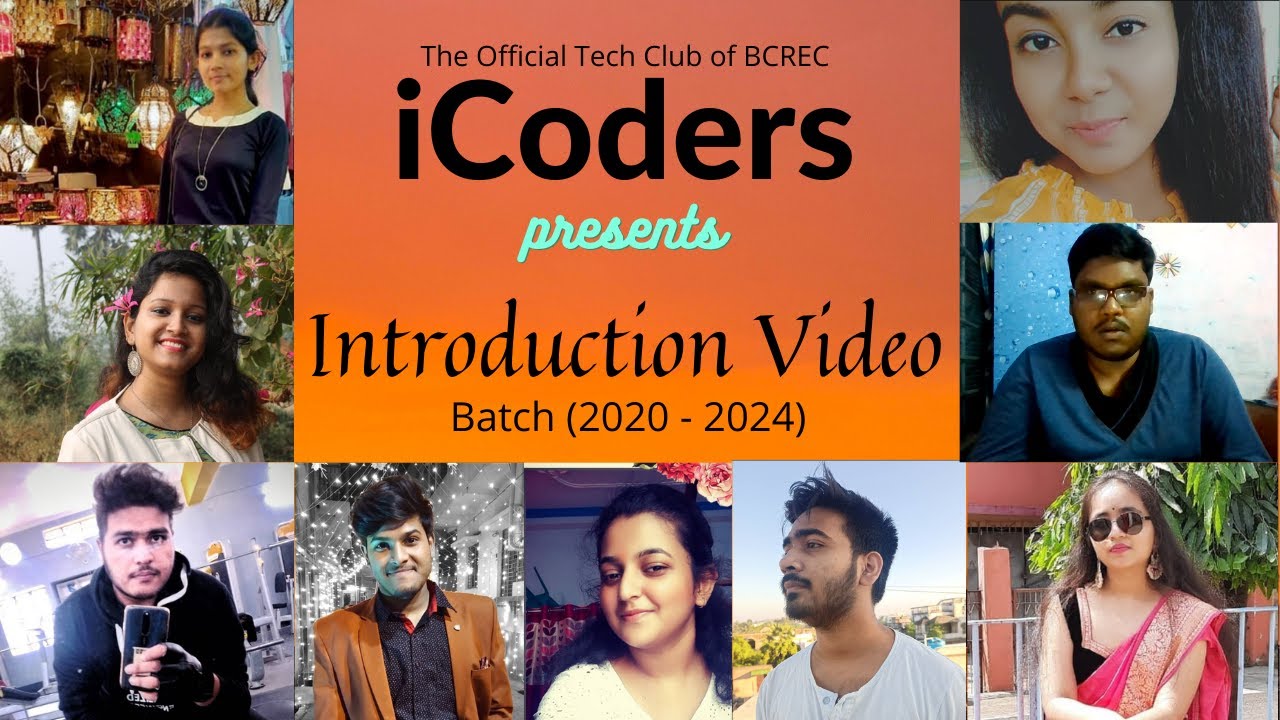BCREC 2020 Freshers Introduction - YouTube