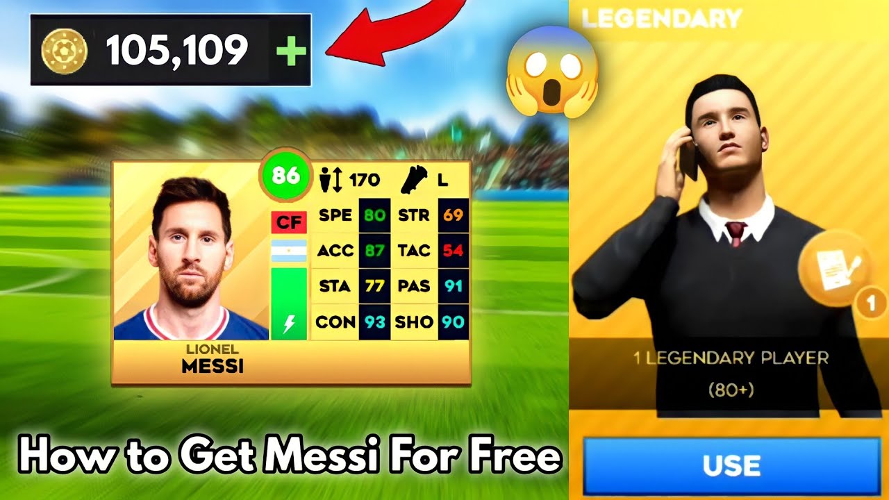 DLS 23 | Buy Lionel Messi From Free Legendary Agent | Dream League ...