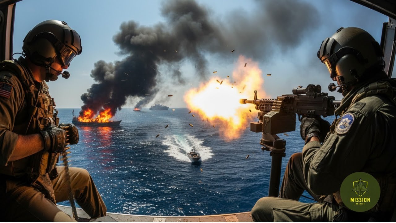 Terrifying Moment! US Coast Guard & Navy Sniper Takes Out Boat Engine ...