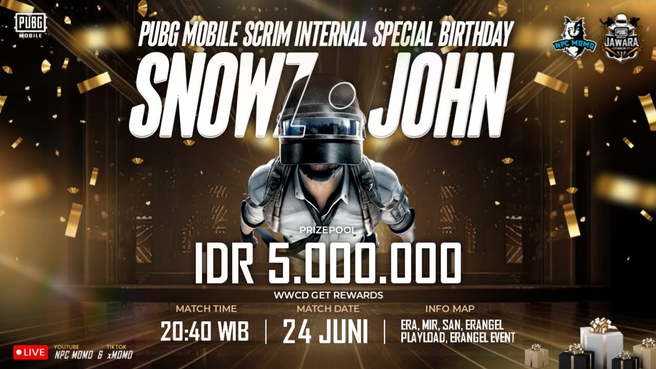 SCRIM SPECIAL BIRTHDAY SNOWZ JONH - YouTube