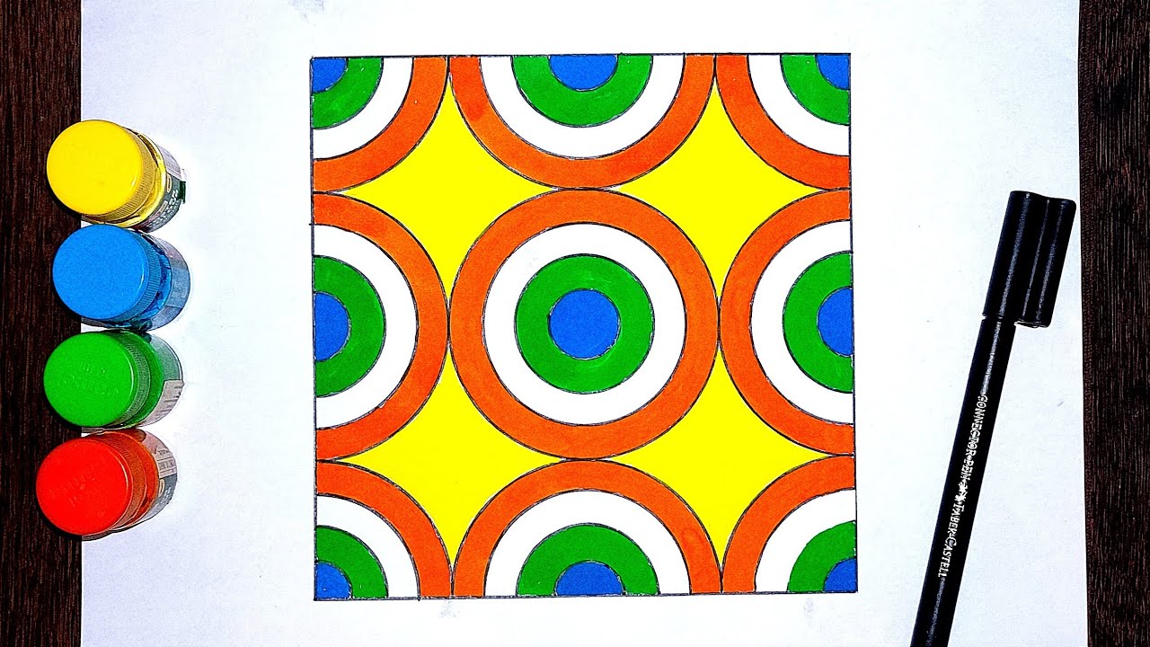 Square Pattern | Seamless Circular Pattern in Square | Impossible ...