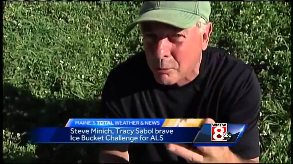 WMTW's Tracy Sabol, Steve Minich get iced to battle ALS - YouTube