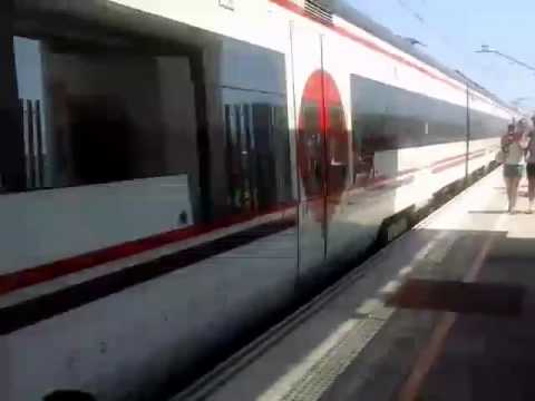 Renfe 447 PMR Doble destino Blanes, R1, RG1 en sant Andreu de ...