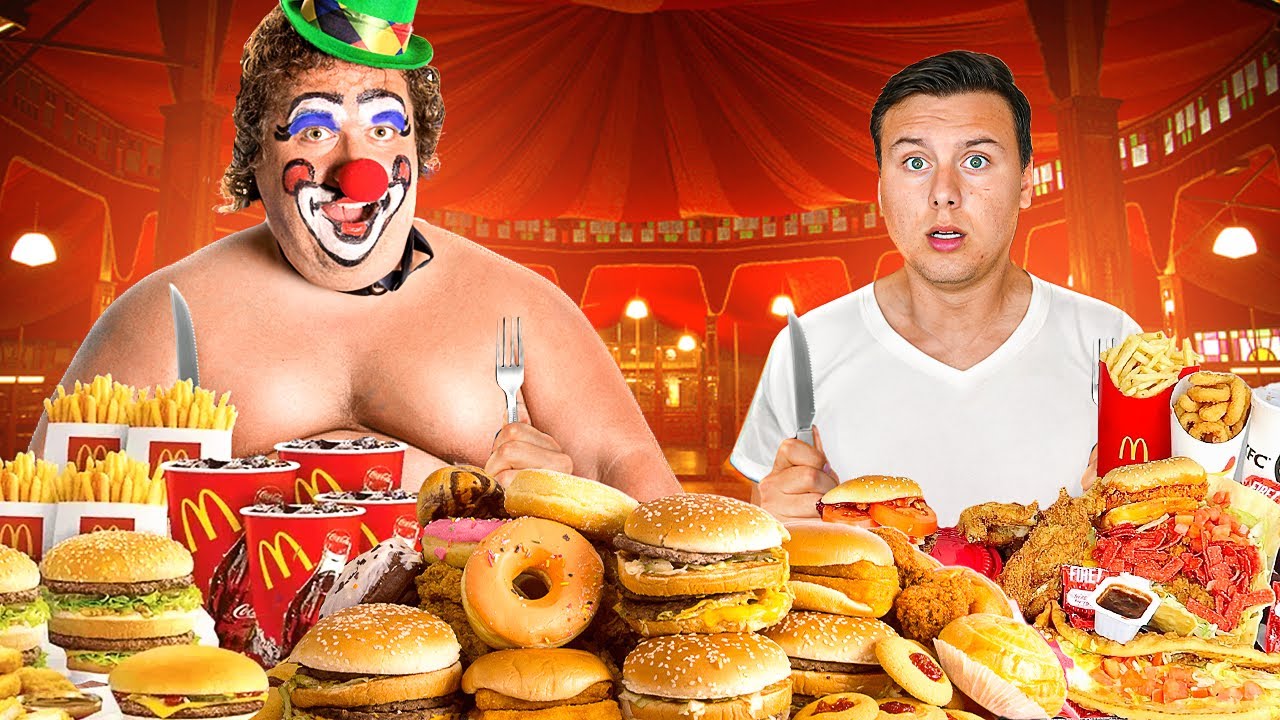 Comiendo Junto al Payaso más Pesado del País - YouTube