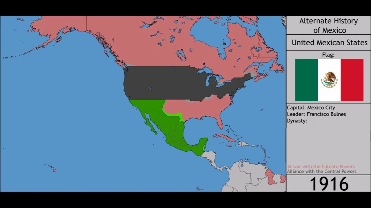 Alternate History of Mexico (1805-2018) by Coltania Mapping - YouTube