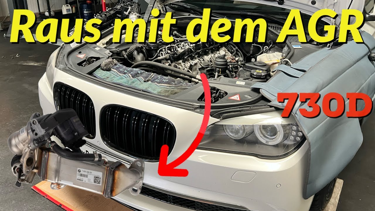 BMW N57 AGR ausbauen und stilllegen 730d 740d 530d 535d 330d 335d - YouTube