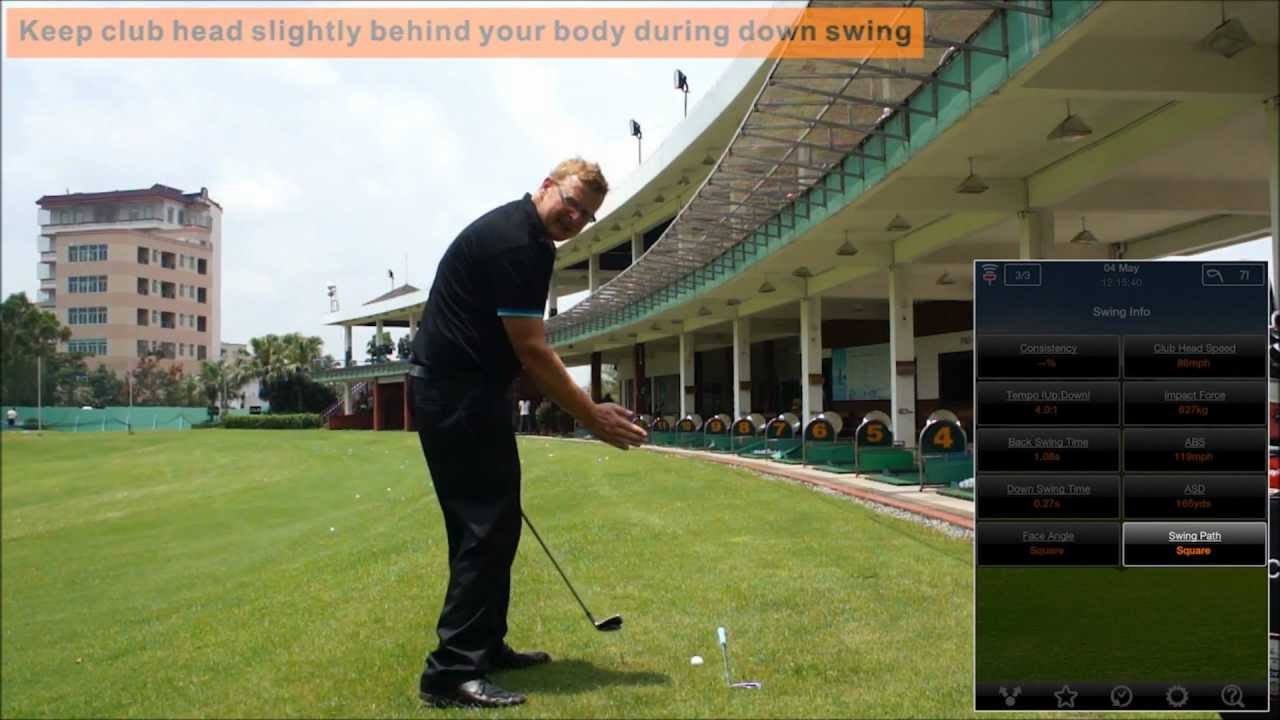Swing Path - Hit Straight to Target line - YouTube