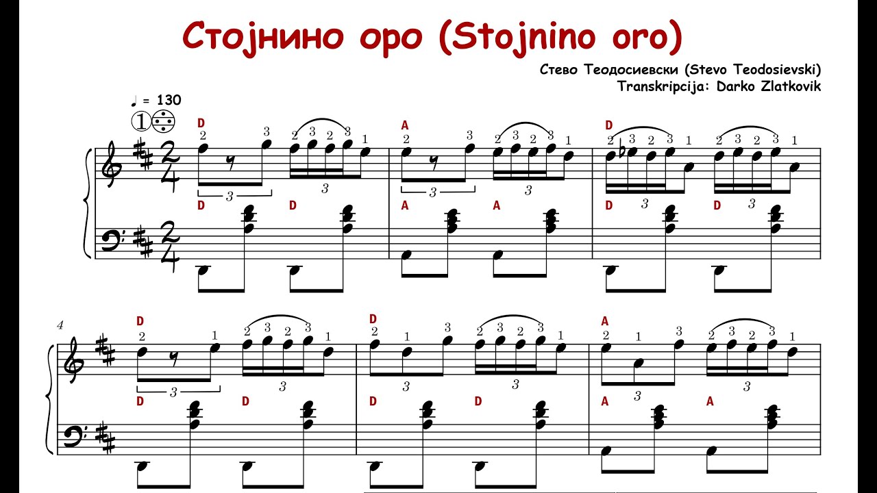 [100 Makedonski ora i čočeci] [Notni zapis za harmoniku] 23/100 ...