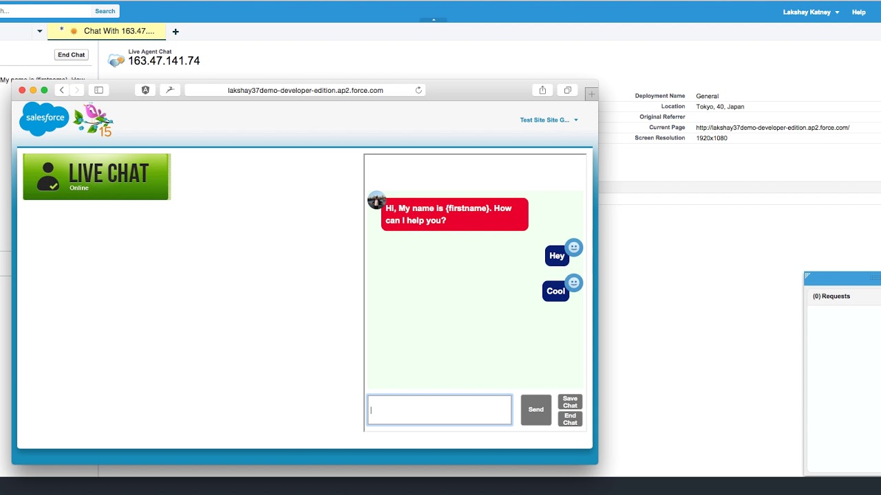 Launching live agent in iframe - Same Window - YouTube