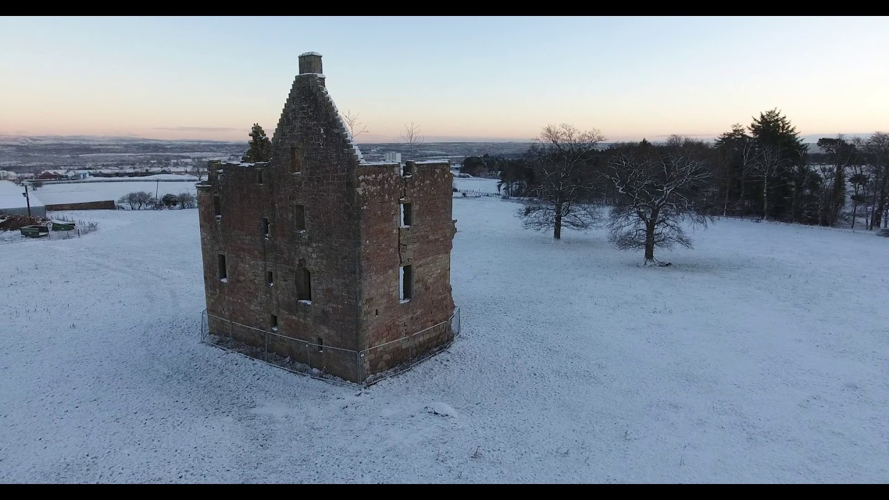 Drone Flight over Gilbertfield Castle, Cambuslang 8th January 2021 ...