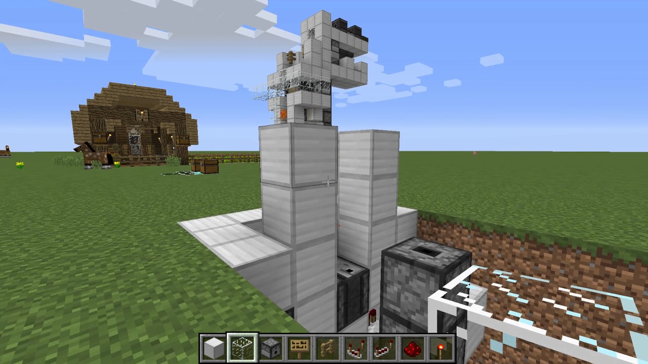 1.11 - 1.12 Minecraft - Cooked Cow and Chicken Farm - YouTube