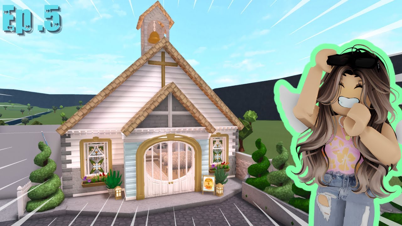 Building A Church in my Summer Town!? Ep 5 In Bloxburg - YouTube