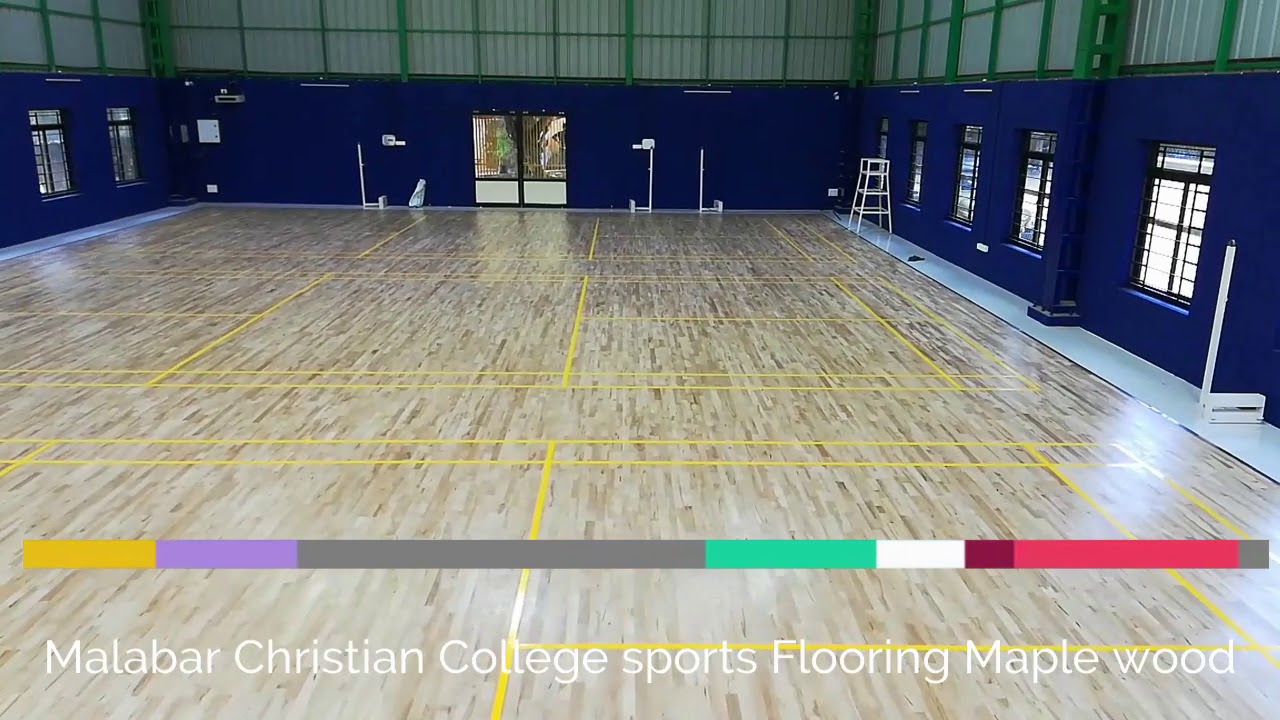 MAPLE WOOD SPORTS FLOORING(BADMINTON COURT) - YouTube