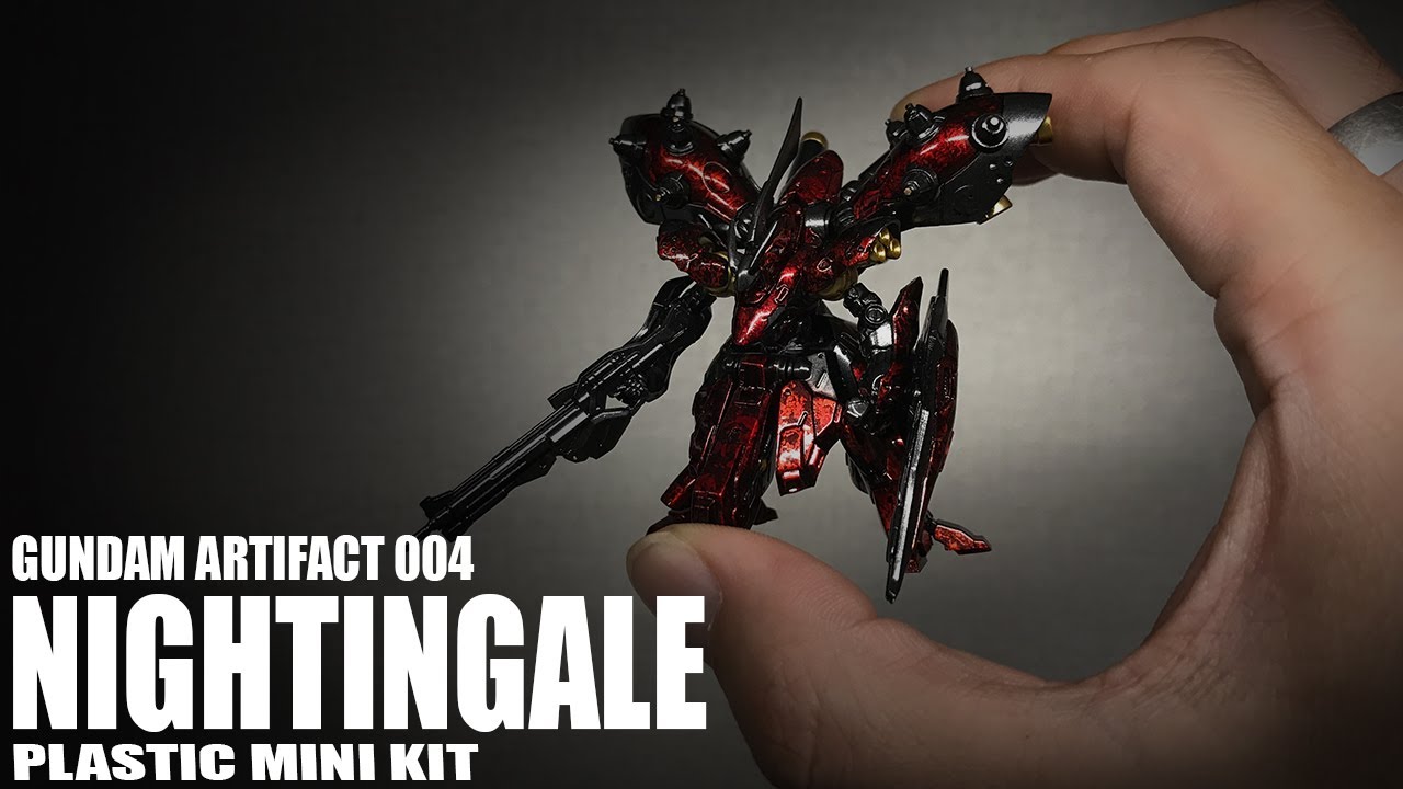 [marbling custom paint] GUNDAM ARTIFACT 004 NIGHTINGALE - YouTube