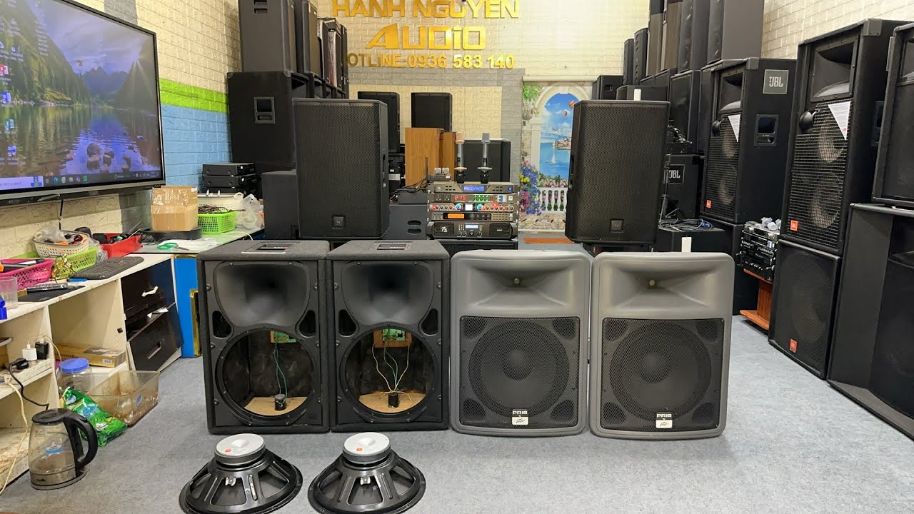 13tr đôi peavey PR 15. Jbl mp 215. Ev elx 115 - YouTube