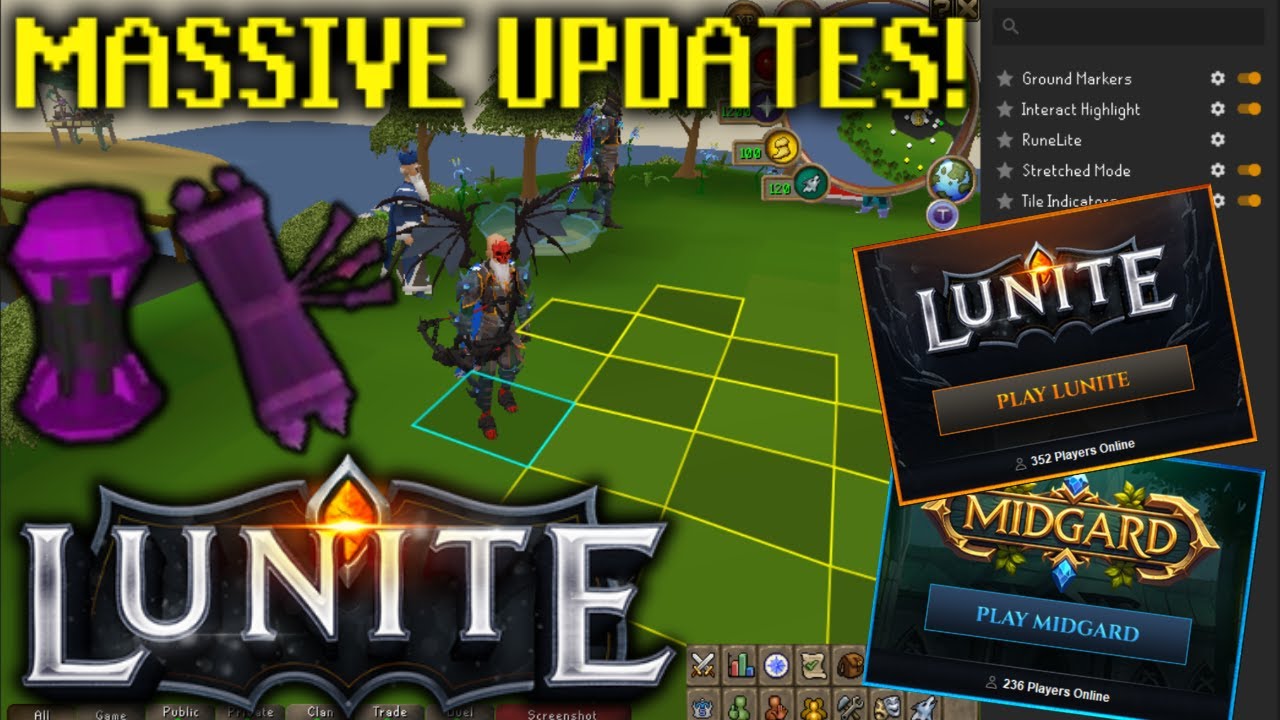 LUNITE RSPS: RUNELITE CLIENT, NEW LAUNCHER, OBSIDIAN RARES & SOOOO MUCH ...
