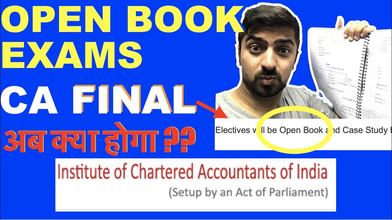 ICAI Open Book Examination From May 2018! YES - YouTube
