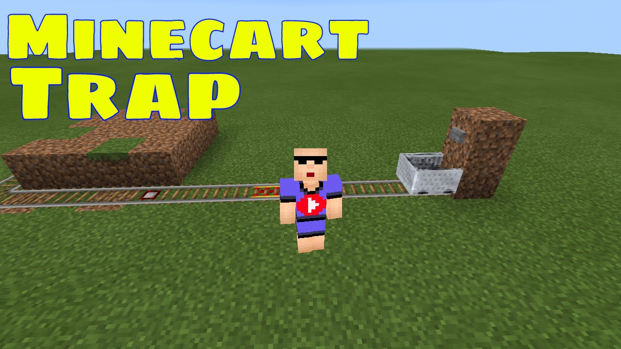 Minecraft PE | Minecart Trap - YouTube
