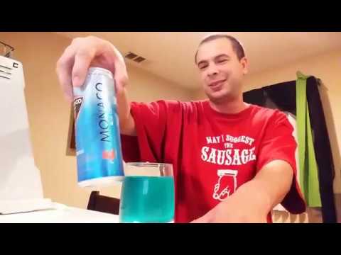 Monaco blue crush cocktail in a can review - YouTube